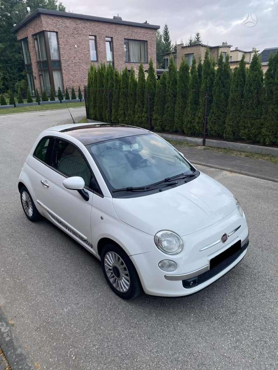 Balts Fiat 500 2008 Viļņa, ar dzinēja tilpumu 1.20 L un nobraukumu 93 tūkst. km par 3450 €, foto 9 vietnē AUTOMOTO.COM.LV
