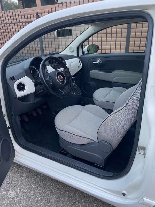 Balts Fiat 500 2008 Viļņa, ar dzinēja tilpumu 1.20 L un nobraukumu 93 tūkst. km par 3450 €, foto 9 vietnē AUTOMOTO.COM.LV
