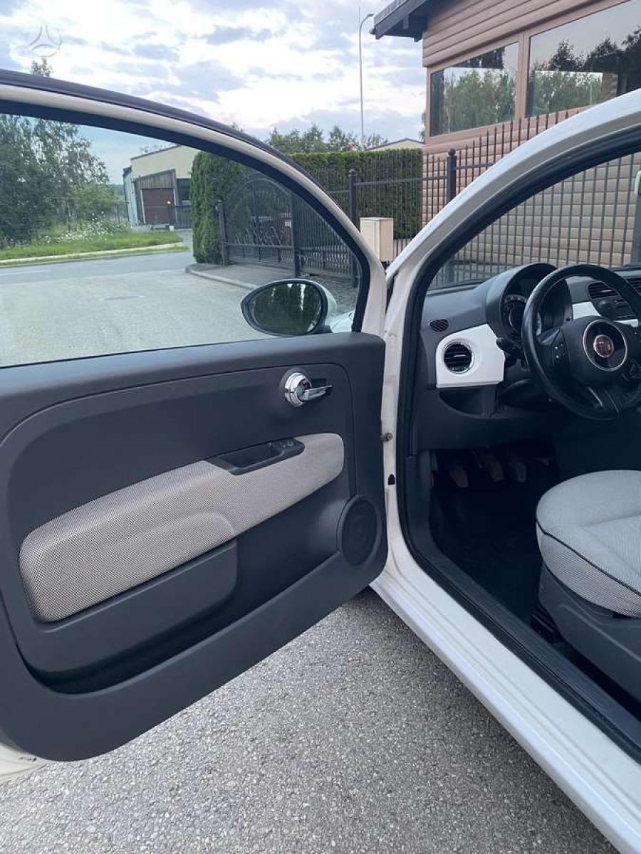 Balts Fiat 500 2008 Viļņa, ar dzinēja tilpumu 1.20 L un nobraukumu 93 tūkst. km par 3450 €, foto 13 vietnē AUTOMOTO.COM.LV