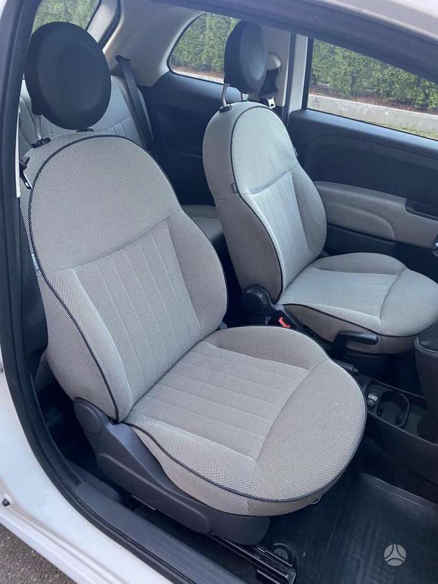 Balts Fiat 500 2008 Viļņa, ar dzinēja tilpumu 1.20 L un nobraukumu 93 tūkst. km par 3450 €, foto 15 vietnē AUTOMOTO.COM.LV