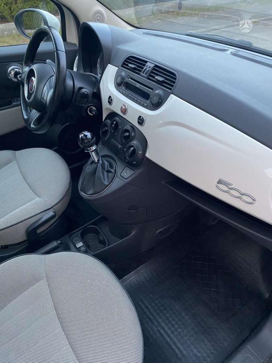 Balts Fiat 500 2008 Viļņa, ar dzinēja tilpumu 1.20 L un nobraukumu 93 tūkst. km par 3450 €, foto 16 vietnē AUTOMOTO.COM.LV