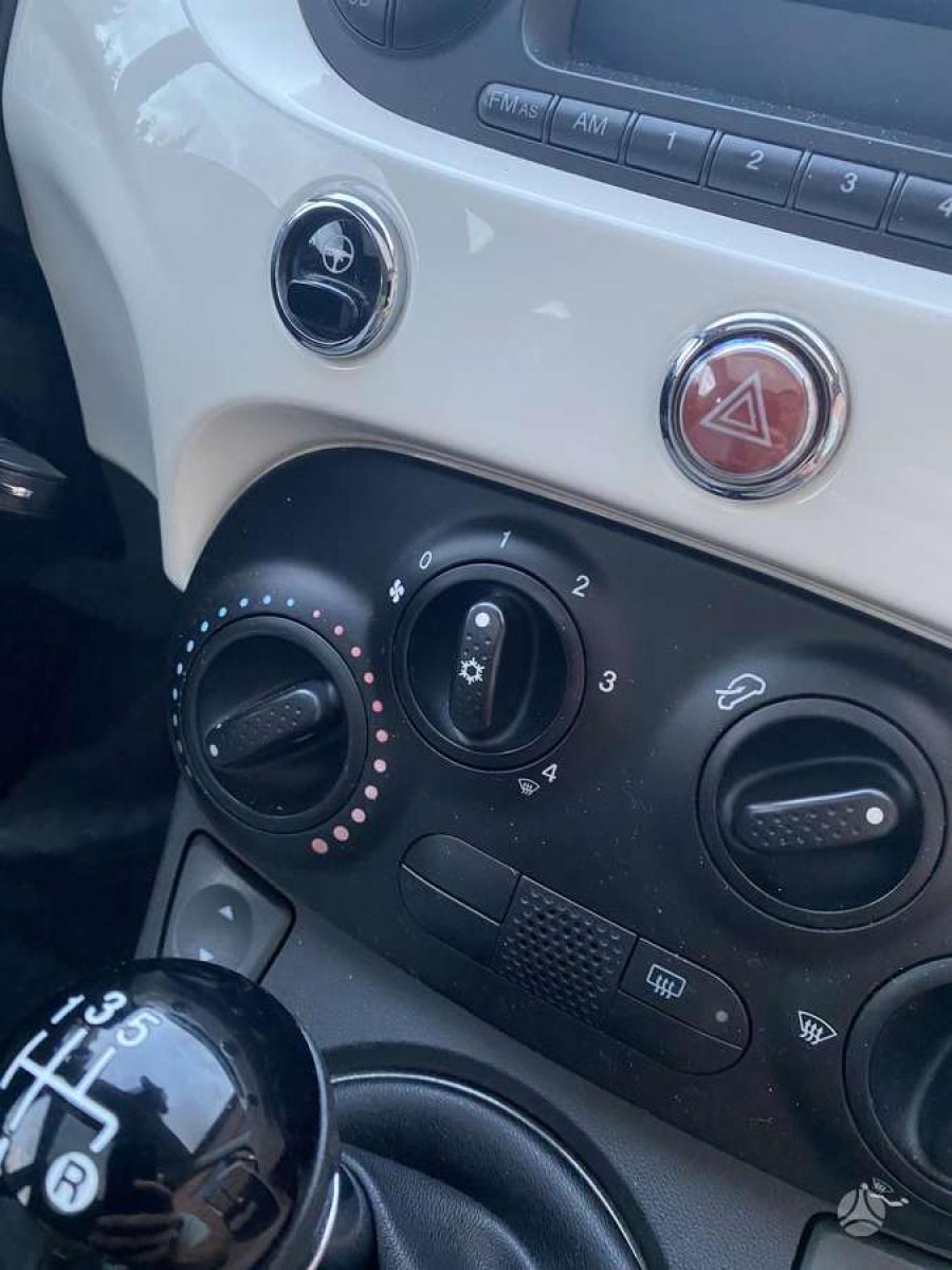 Balts Fiat 500 2008 Viļņa, ar dzinēja tilpumu 1.20 L un nobraukumu 93 tūkst. km par 3450 €, foto 18 vietnē AUTOMOTO.COM.LV