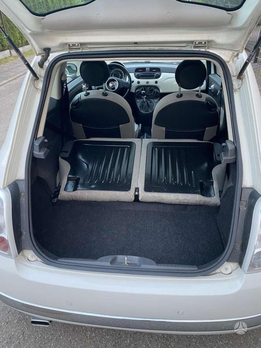 Balts Fiat 500 2008 Viļņa, ar dzinēja tilpumu 1.20 L un nobraukumu 93 tūkst. km par 3450 €, foto 25 vietnē AUTOMOTO.COM.LV