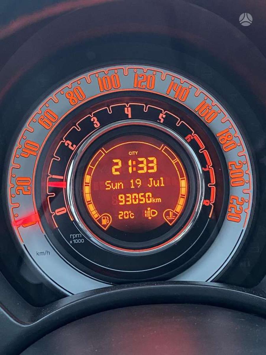 Balts Fiat 500 2008 Viļņa, ar dzinēja tilpumu 1.20 L un nobraukumu 93 tūkst. km par 3450 €, foto 27 vietnē AUTOMOTO.COM.LV