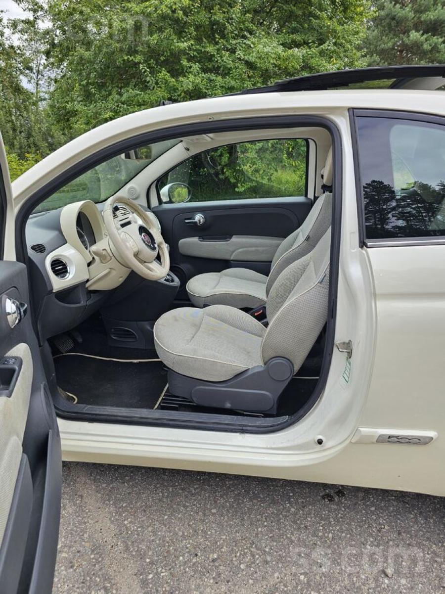 Balts Fiat 500 2008 Jūrmala, ar dzinēja tilpumu 1.40 L un nobraukumu 150 tūkst. km par 3550 €, foto 7 vietnē AUTOMOTO.COM.LV