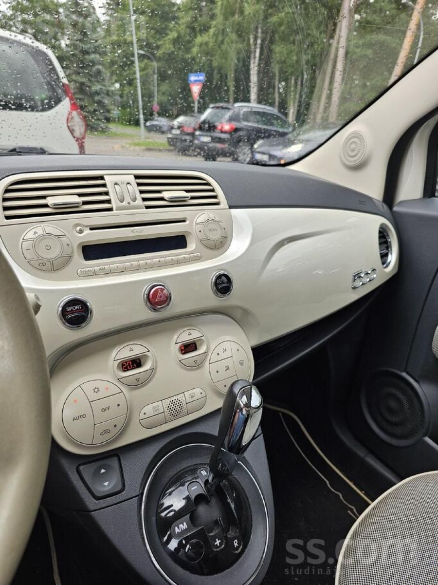 Balts Fiat 500 2008 Jūrmala, ar dzinēja tilpumu 1.40 L un nobraukumu 150 tūkst. km par 3550 €, foto 9 vietnē AUTOMOTO.COM.LV