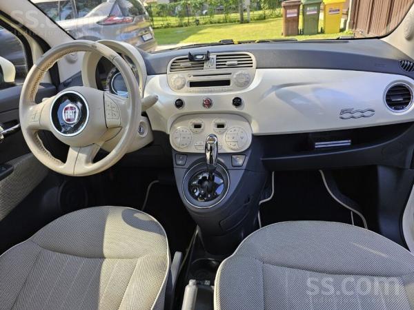 White Fiat 500 2008 in Riga, with an engine capacity of 1.40 L and mileage of 150 thousand km for 3500 €, photo 8 on AUTOMOTO.COM.LV