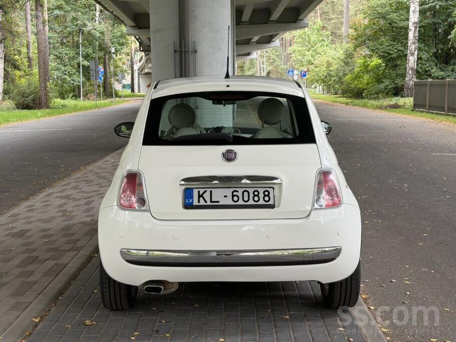 Balts Fiat 500 2008 Jūrmala, ar dzinēja tilpumu 1.40 L un nobraukumu 196 tūkst. km par 2200 €, foto 7 vietnē AUTOMOTO.COM.LV