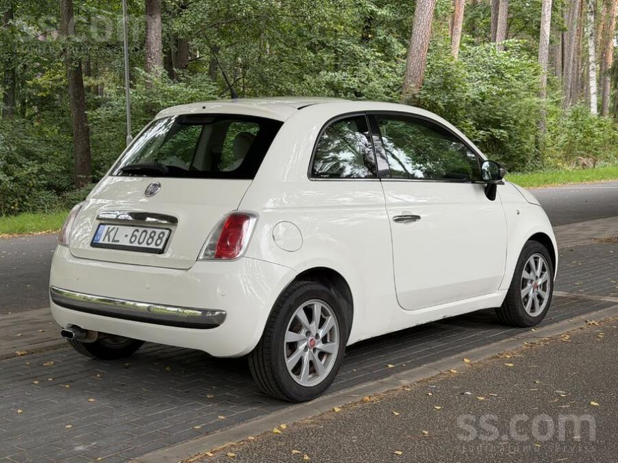 Balts Fiat 500 2008 Jūrmala, ar dzinēja tilpumu 1.40 L un nobraukumu 196 tūkst. km par 2200 €, foto 8 vietnē AUTOMOTO.COM.LV