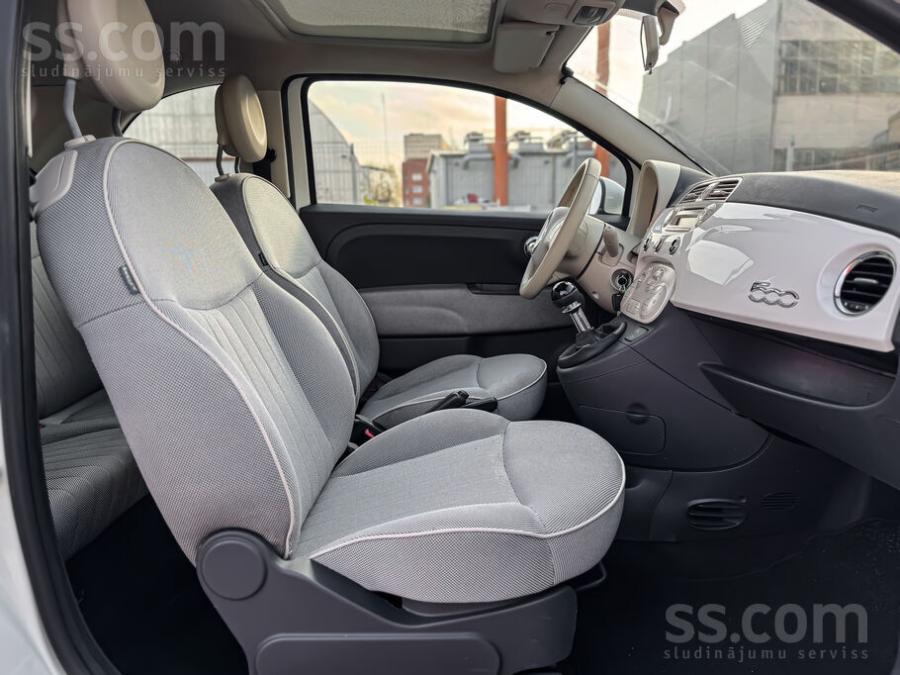 Balts Fiat 500 2009 Jelgava, ar dzinēja tilpumu 1.20 L un nobraukumu 0 tūkst. km par 2995 €, foto 8 vietnē AUTOMOTO.COM.LV