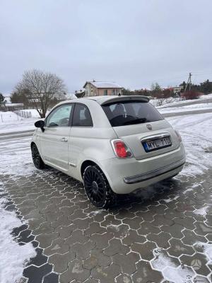 White Fiat 500 2009 in Vilnius, with an engine capacity of 1.37 L and mileage of 180 thousand km for 1950 €, photo 4 on AUTOMOTO.COM.LV