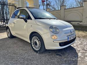 Balts Fiat 500 2009 Tallina, ar dzinēja tilpumu 1.40 L un nobraukumu 142 tūkst. km par 3899 €, foto  vietnē AUTOMOTO.COM.LV
