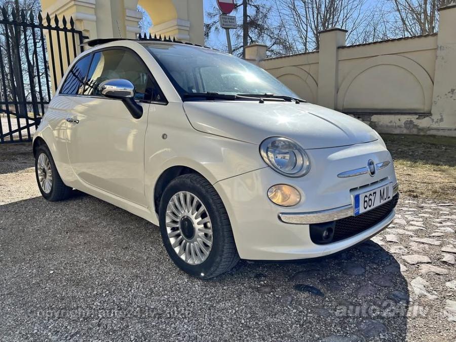Balts Fiat 500 2009 Tallina, ar dzinēja tilpumu 1.40 L un nobraukumu 142 tūkst. km par 3899 €, foto 1 vietnē AUTOMOTO.COM.LV