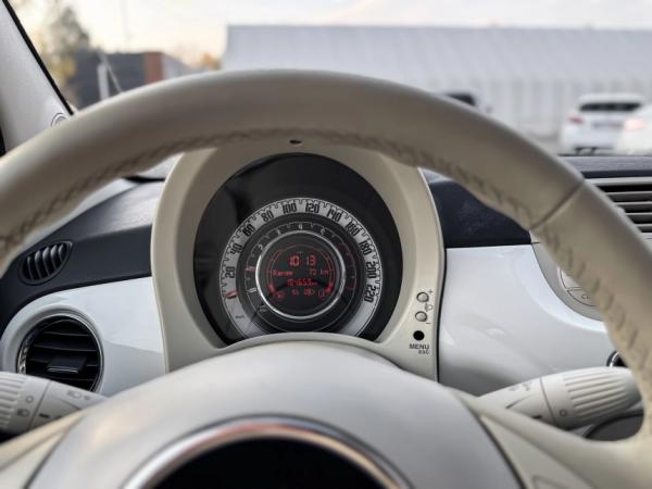 White Fiat 500 2009 in Riga, with an engine capacity of 1.20 L and mileage of 0 thousand km for 3250 €, photo 5 on AUTOMOTO.COM.LV