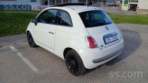 White Fiat 500 2009 in Cesis, with an engine capacity of 1.20 L and mileage of 232 thousand km for 2900 €, photo 6 on AUTOMOTO.COM.LV