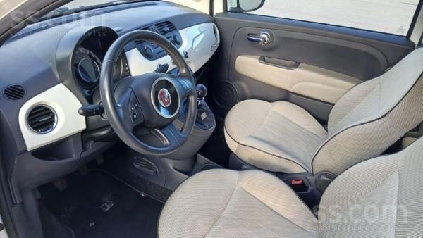 White Fiat 500 2009 in Cesis, with an engine capacity of 1.20 L and mileage of 232 thousand km for 2900 €, photo 8 on AUTOMOTO.COM.LV