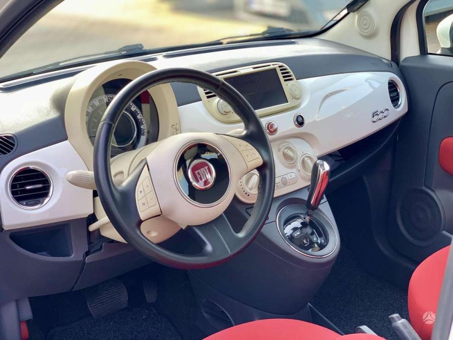 Balts Fiat 500 2009 Viļņa, ar dzinēja tilpumu 1.24 L un nobraukumu 181 tūkst. km par 3000 €, foto 8 vietnē AUTOMOTO.COM.LV