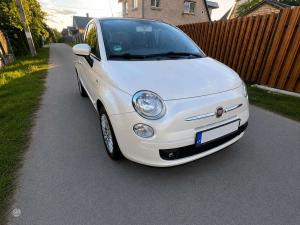 White Fiat 500 2009 in Vilnius, with an engine capacity of 1.20 L and mileage of 123 thousand km for 3999 €, photo 3 on AUTOMOTO.COM.LV