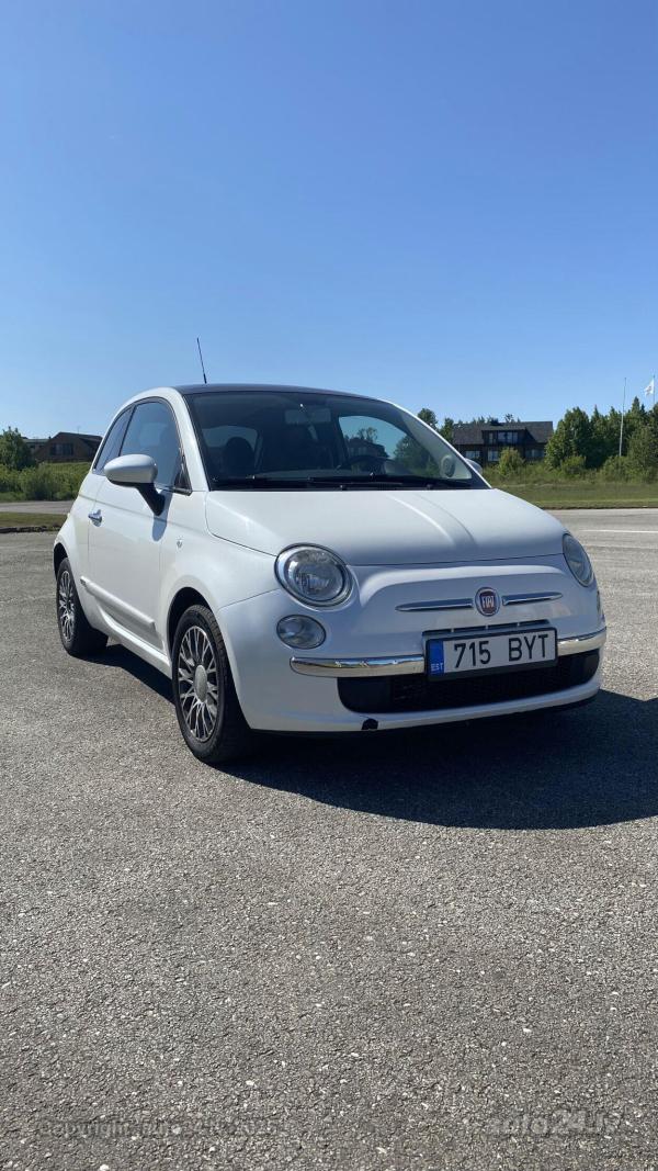 White Fiat 500 2010 in Parnu, with an engine capacity of 1.20 L and mileage of 144 thousand km for 2599 €, photo 1 on AUTOMOTO.COM.LV