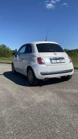 White Fiat 500 2010 in Parnu, with an engine capacity of 1.20 L and mileage of 144 thousand km for 2599 €, photo 3 on AUTOMOTO.COM.LV