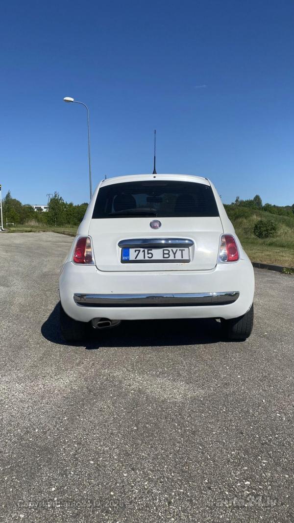 White Fiat 500 2010 in Parnu, with an engine capacity of 1.20 L and mileage of 144 thousand km for 2599 €, photo 4 on AUTOMOTO.COM.LV