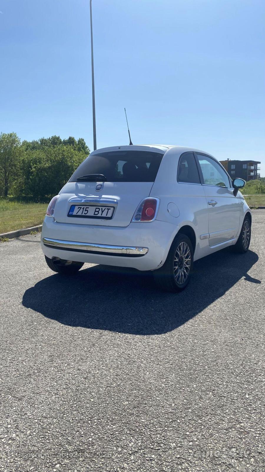 White Fiat 500 2010 in Parnu, with an engine capacity of 1.20 L and mileage of 144 thousand km for 2599 €, photo 5 on AUTOMOTO.COM.LV
