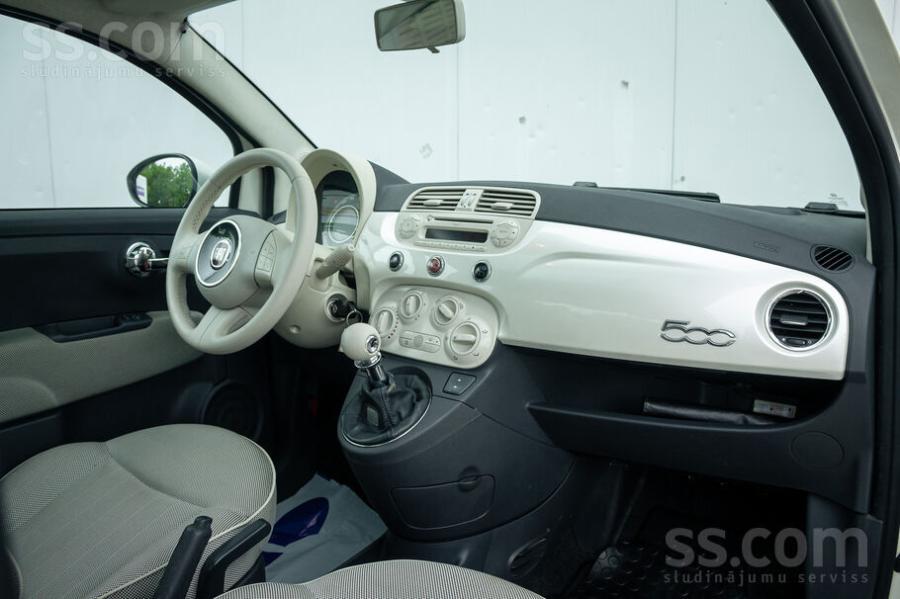 Balts Fiat 500 2011 Jelgava, ar dzinēja tilpumu 1.20 L un nobraukumu 341 tūkst. km par 2800 €, foto 9 vietnē AUTOMOTO.COM.LV