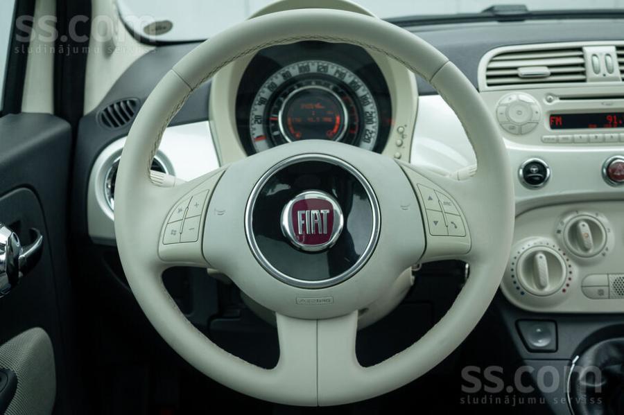 Balts Fiat 500 2011 Jelgava, ar dzinēja tilpumu 1.20 L un nobraukumu 341 tūkst. km par 2800 €, foto 13 vietnē AUTOMOTO.COM.LV