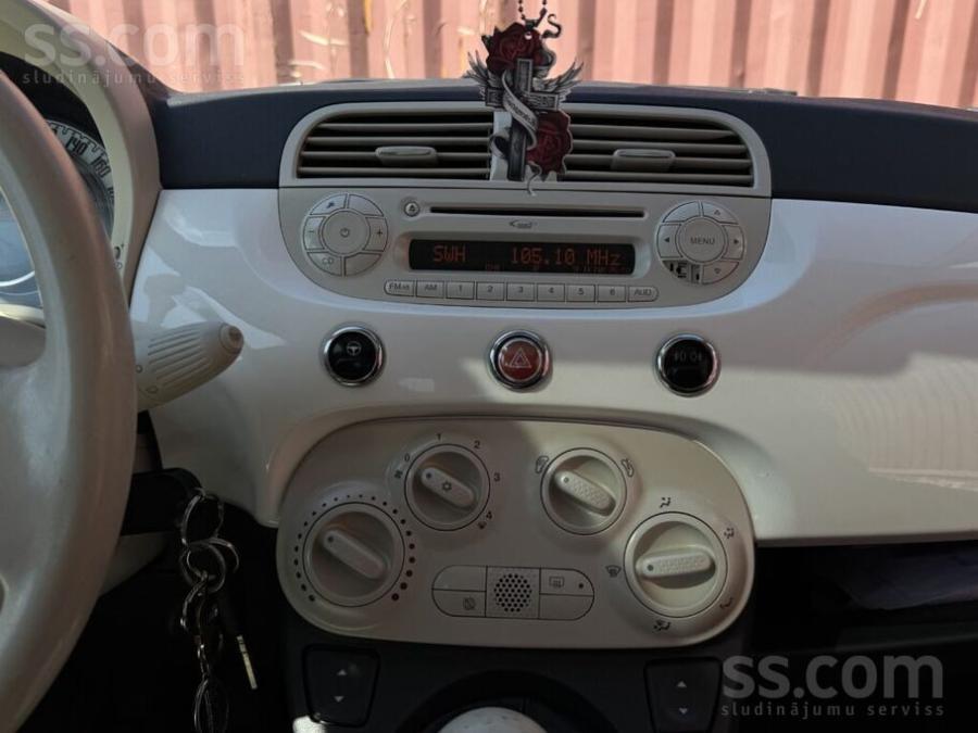 Balts Fiat 500 2013 Liepāja, ar dzinēja tilpumu 1.20 L un nobraukumu 181 tūkst. km par 1950 €, foto 7 vietnē AUTOMOTO.COM.LV