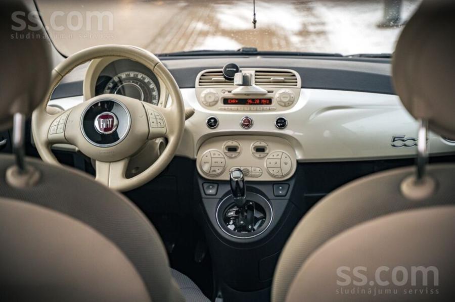 Balts Fiat 500 2014 Rīga, ar dzinēja tilpumu 1.20 L un nobraukumu 0 tūkst. km par 4990 €, foto 7 vietnē AUTOMOTO.COM.LV