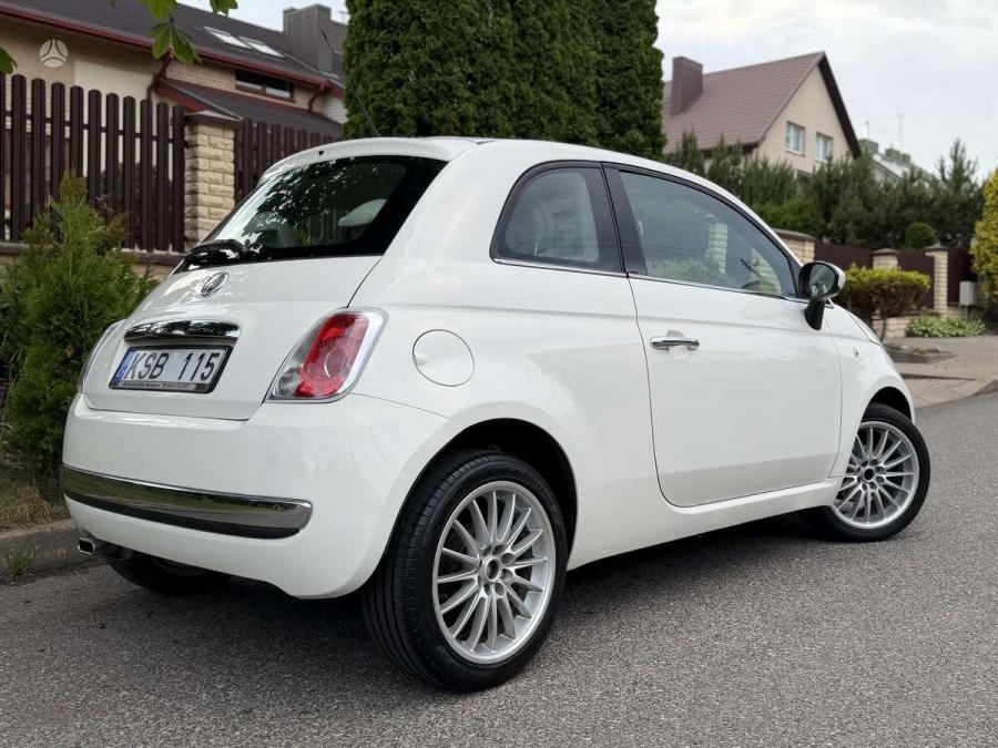 White Fiat 500 2014 in Vilnius, with an engine capacity of 1.20 L and mileage of 130 thousand km for 4450 €, photo 11 on AUTOMOTO.COM.LV