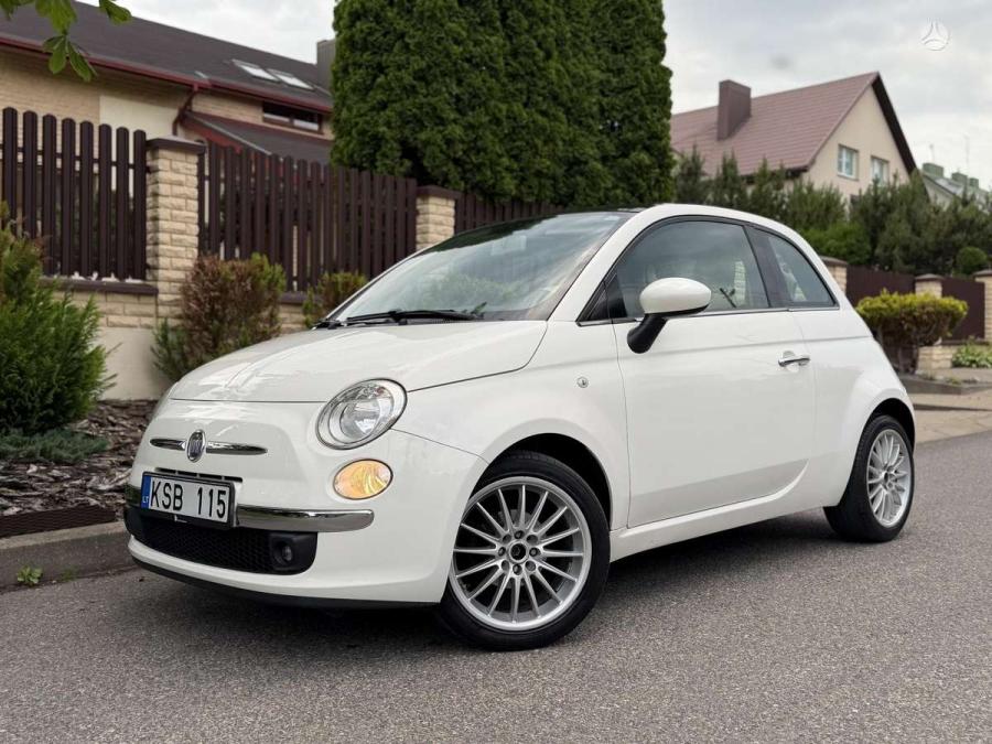 White Fiat 500 2014 in Vilnius, with an engine capacity of 1.20 L and mileage of 130 thousand km for 4450 €, photo 20 on AUTOMOTO.COM.LV