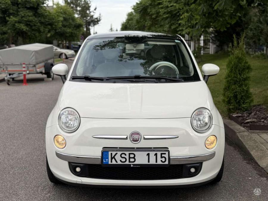 White Fiat 500 2014 in Vilnius, with an engine capacity of 1.20 L and mileage of 130 thousand km for 4450 €, photo 22 on AUTOMOTO.COM.LV