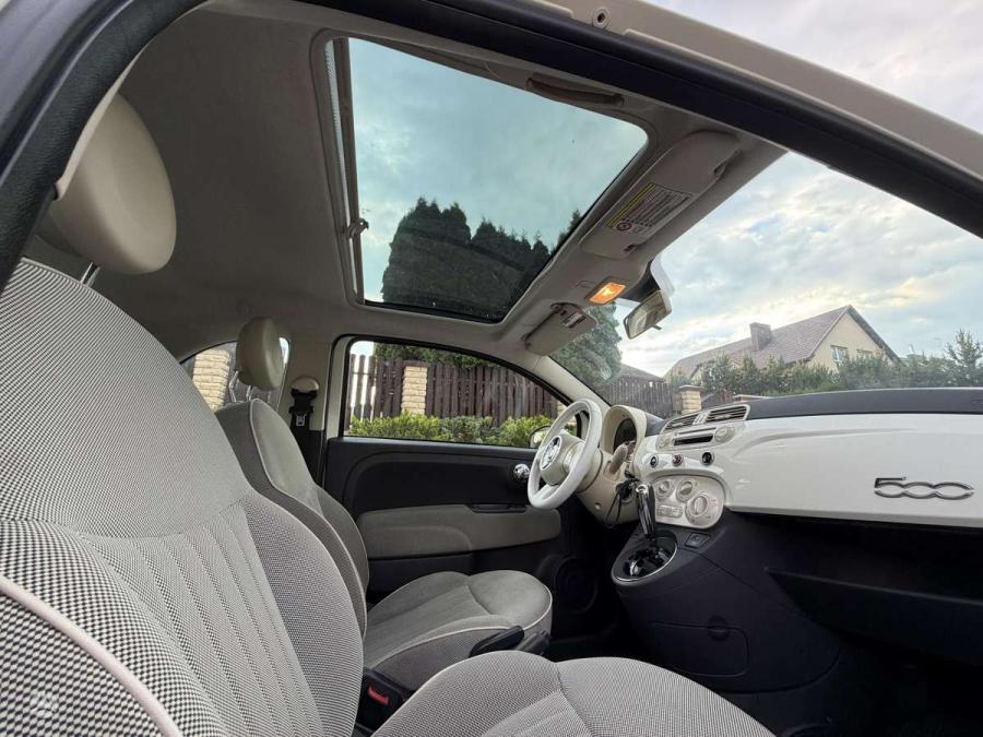 White Fiat 500 2014 in Vilnius, with an engine capacity of 1.20 L and mileage of 130 thousand km for 4450 €, photo 29 on AUTOMOTO.COM.LV