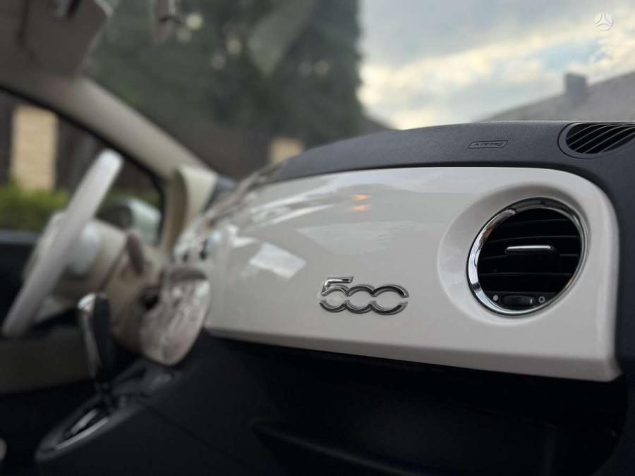 White Fiat 500 2014 in Vilnius, with an engine capacity of 1.20 L and mileage of 130 thousand km for 4450 €, photo 31 on AUTOMOTO.COM.LV