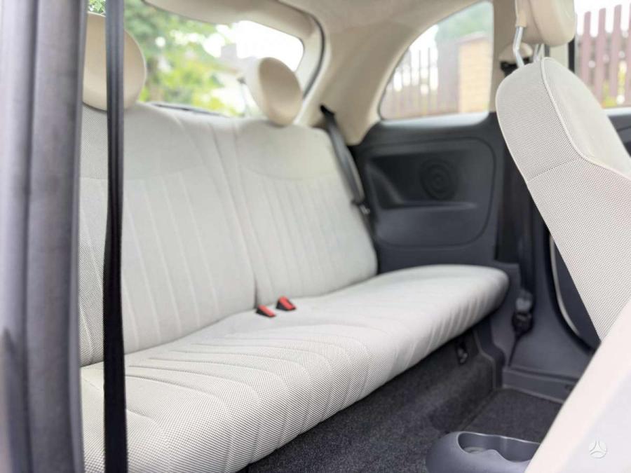 White Fiat 500 2014 in Vilnius, with an engine capacity of 1.20 L and mileage of 130 thousand km for 4450 €, photo 34 on AUTOMOTO.COM.LV