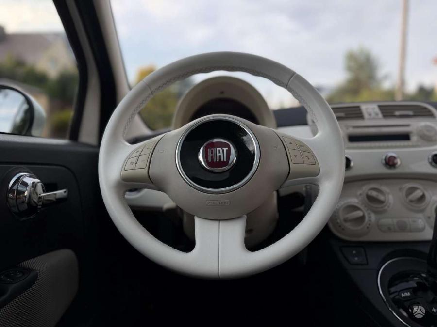 White Fiat 500 2014 in Vilnius, with an engine capacity of 1.20 L and mileage of 130 thousand km for 4450 €, photo 36 on AUTOMOTO.COM.LV