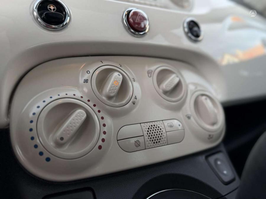 White Fiat 500 2014 in Vilnius, with an engine capacity of 1.20 L and mileage of 130 thousand km for 4450 €, photo 38 on AUTOMOTO.COM.LV