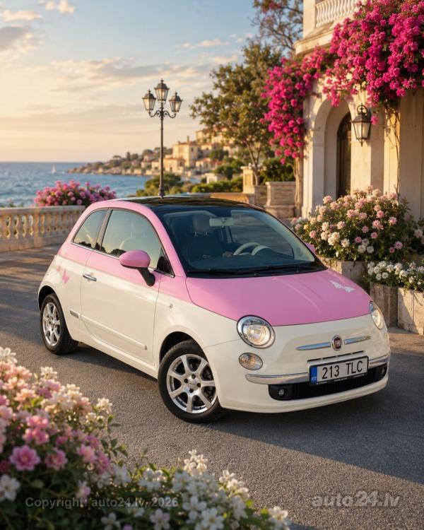Balts Fiat 500 2014 Tallina, ar dzinēja tilpumu 1.20 L un nobraukumu 110 tūkst. km par 8900 €, foto 1 vietnē AUTOMOTO.COM.LV