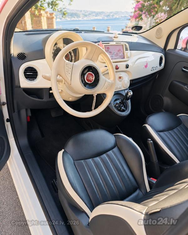 Balts Fiat 500 2014 Tallina, ar dzinēja tilpumu 1.20 L un nobraukumu 110 tūkst. km par 8900 €, foto 4 vietnē AUTOMOTO.COM.LV