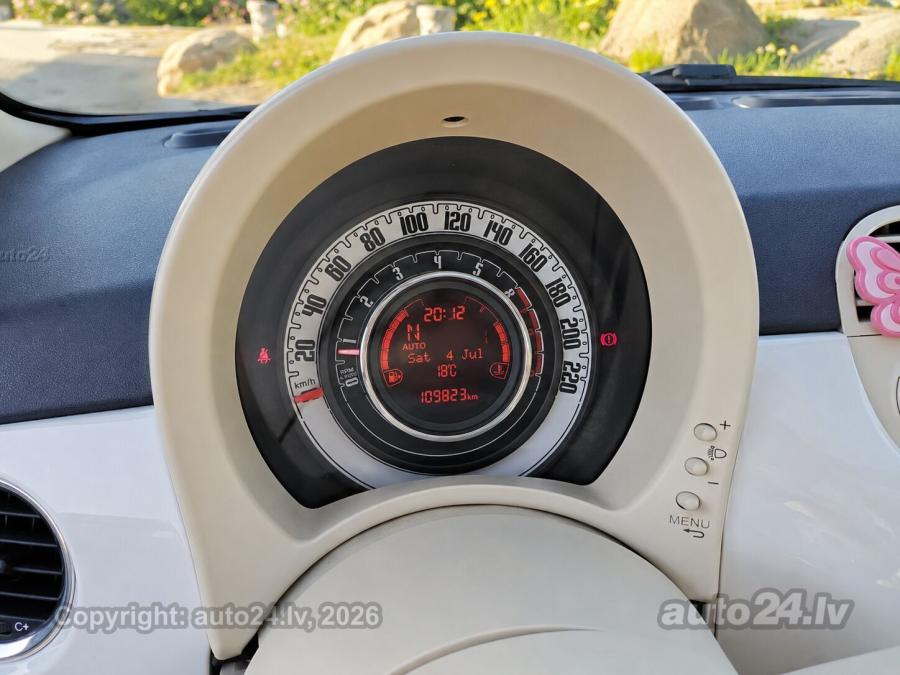 Белый Фиат 500 2014 в Таллин, объемом двигателя 1.20 л и пробегом 110 тыс. км за 8900 €, фото 11 на AUTOMOTO.COM.LV