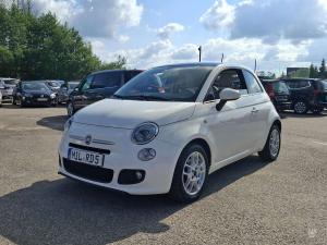 White Fiat 500 2014 in Utena, with an engine capacity of 0.88 L and mileage of 130 thousand km for 3900 €, photo 3 on AUTOMOTO.COM.LV