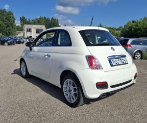 White Fiat 500 2014 in Utena, with an engine capacity of 0.88 L and mileage of 130 thousand km for 3900 €, photo 5 on AUTOMOTO.COM.LV