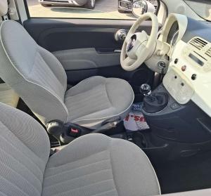 White Fiat 500 2014 in Utena, with an engine capacity of 0.88 L and mileage of 130 thousand km for 3900 €, photo 6 on AUTOMOTO.COM.LV