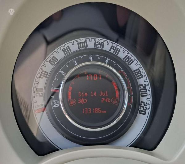 Balts Fiat 500 2014 Utena, ar dzinēja tilpumu 0.88 L un nobraukumu 130 tūkst. km par 3900 €, foto 6 vietnē AUTOMOTO.COM.LV