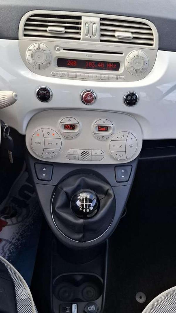 Balts Fiat 500 2014 Utena, ar dzinēja tilpumu 0.88 L un nobraukumu 130 tūkst. km par 3900 €, foto 7 vietnē AUTOMOTO.COM.LV