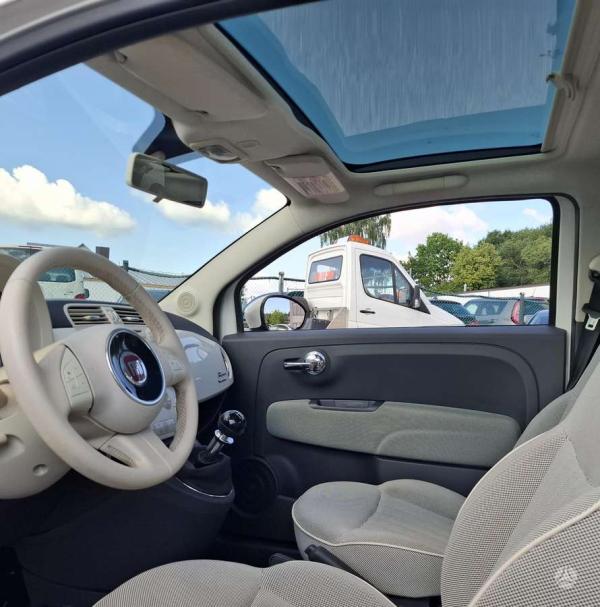 Balts Fiat 500 2014 Utena, ar dzinēja tilpumu 0.88 L un nobraukumu 130 tūkst. km par 3900 €, foto 8 vietnē AUTOMOTO.COM.LV