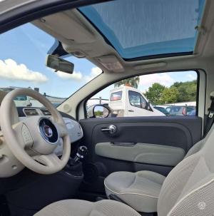 White Fiat 500 2014 in Utena, with an engine capacity of 0.88 L and mileage of 130 thousand km for 3900 €, photo 9 on AUTOMOTO.COM.LV
