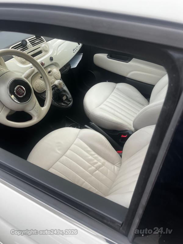 Balts Fiat 500 2014 Tallina, ar dzinēja tilpumu 1.30 L un nobraukumu 180 tūkst. km par 3150 €, foto 5 vietnē AUTOMOTO.COM.LV