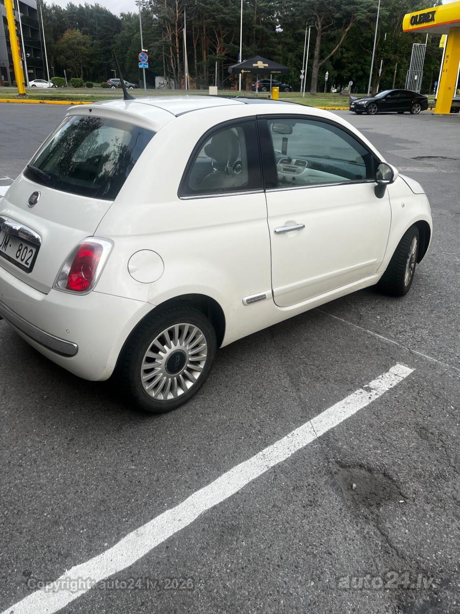 White Fiat 500 2014 in Tallinn, with an engine capacity of 1.30 L and mileage of 180 thousand km for 3150 €, photo 4 on AUTOMOTO.COM.LV